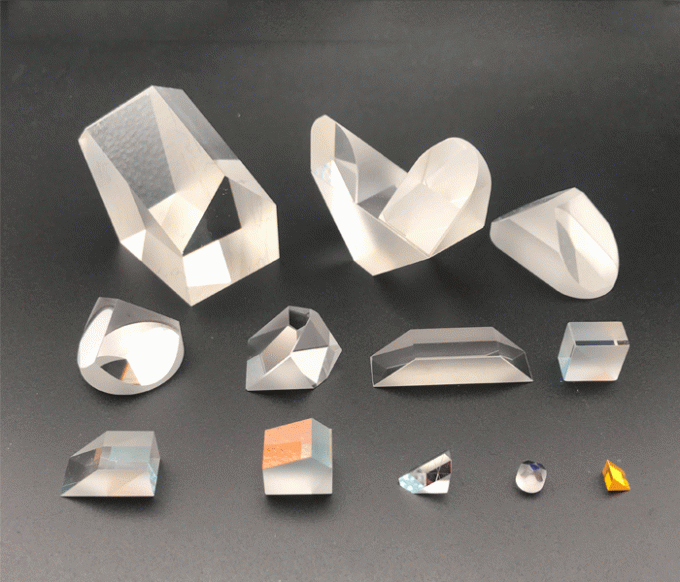 Prisme en verre optique de haute performance, prisme isocèle de trapèze